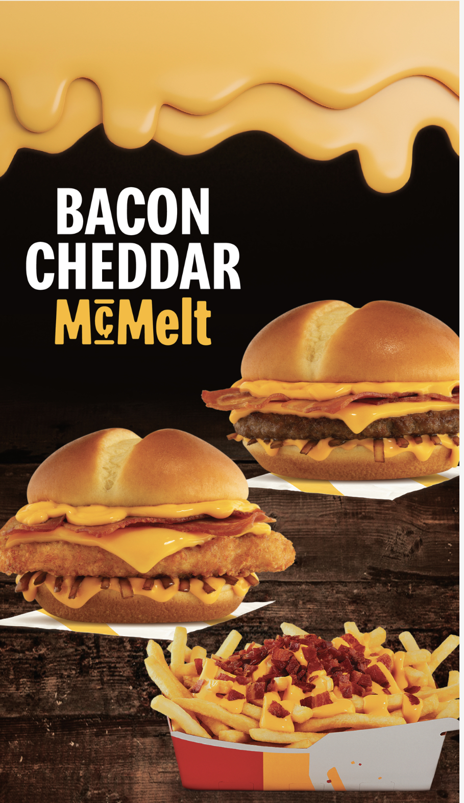 Queso cheddar es el protagonista de la nueva Bacon Cheddar McMelt de ...